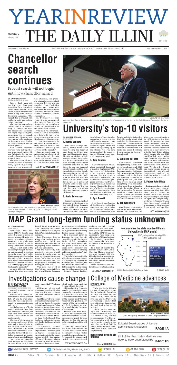 The Daily Illini: Year In Review 2016 by The Daily Illini - Issuu