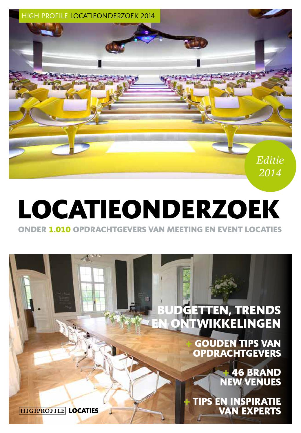 High Profile locatieonderzoek 2014 by High Profile Locaties - Issuu