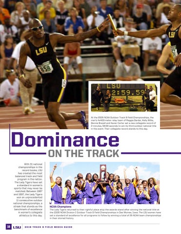 2016 LSU Track & Field Medie Guide by LSU Athletics - Issuu
