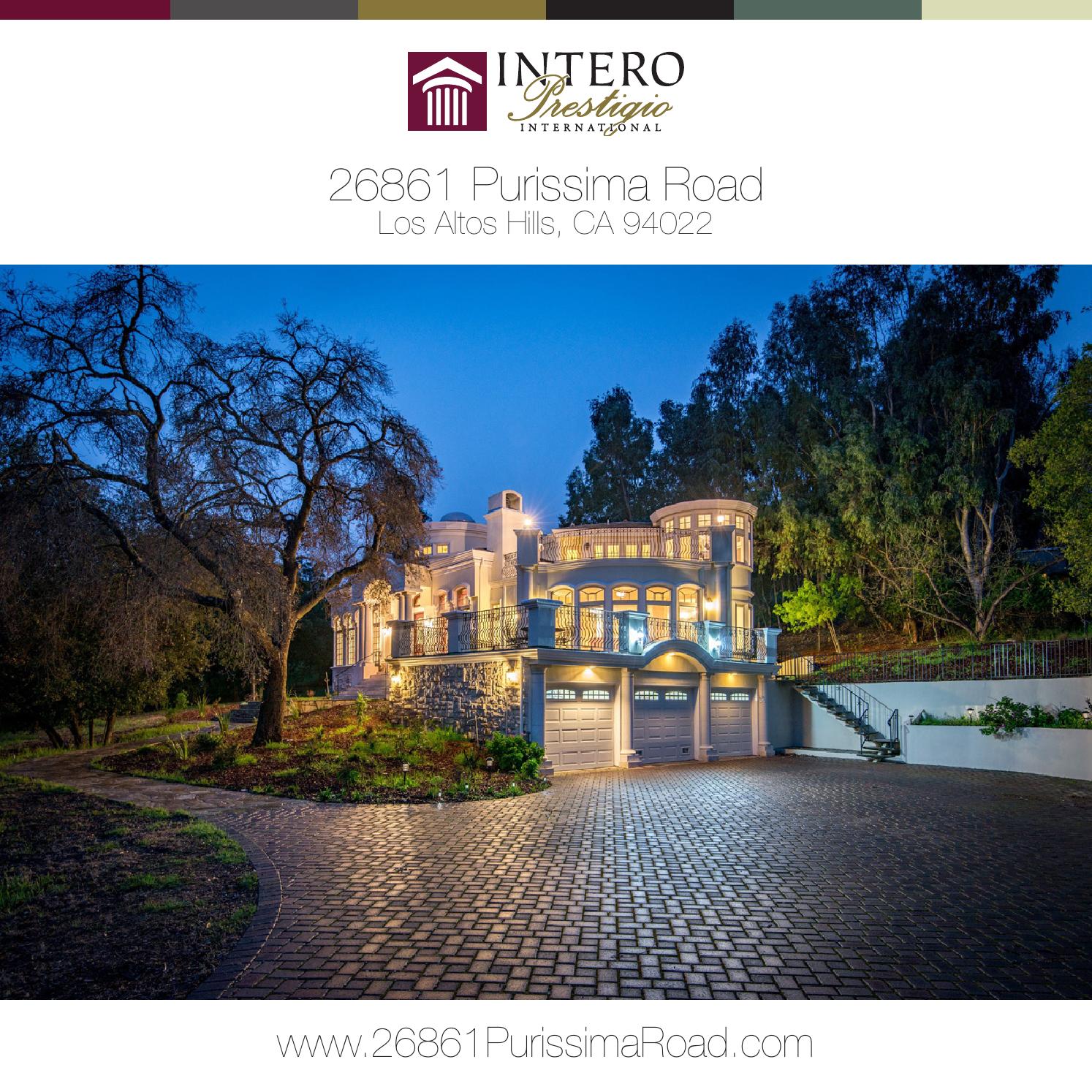 26861 Purissima Road, Los Altos Hills, California 94022 by Intero ...