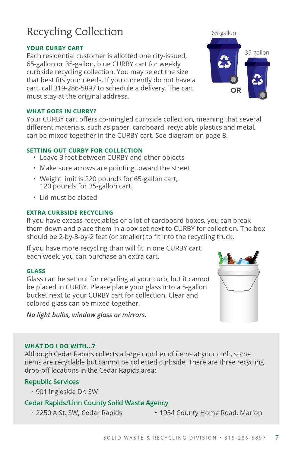 Solid Waste & Recycling Booklet by City of Cedar Rapids - Issuu