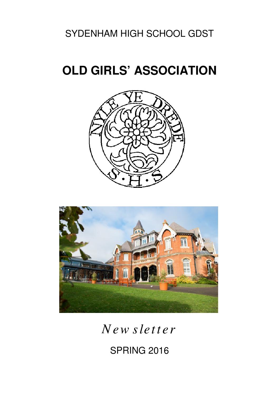 Sydenham Alumnae Newsletter 2016 by Sydenham High School - Issuu
