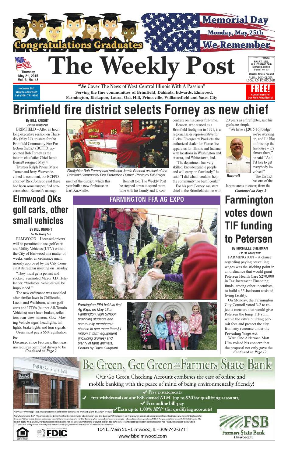 The Weekly Post 5/21/15 by The Weekly Post - Issuu