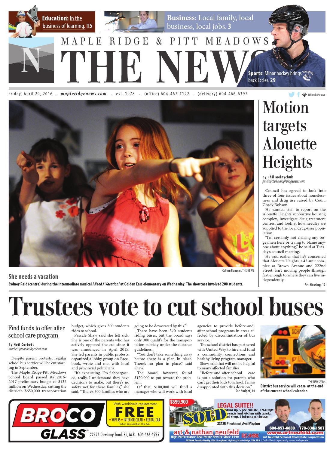 Maple Ridge News, April 29, 2016 by Black Press Media Group - Issuu