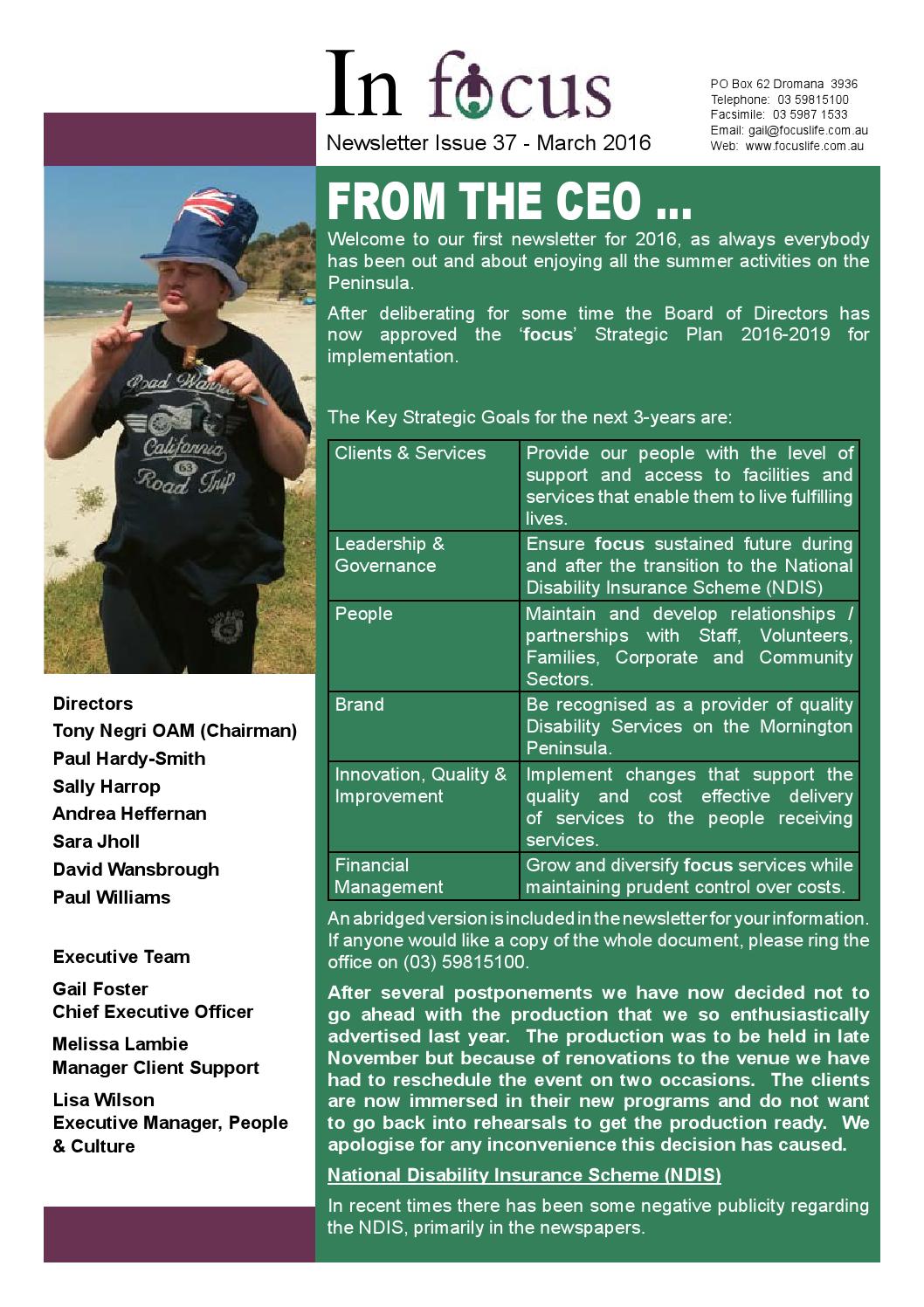 March 2016 internet by focus Individualised Support Services - Issuu