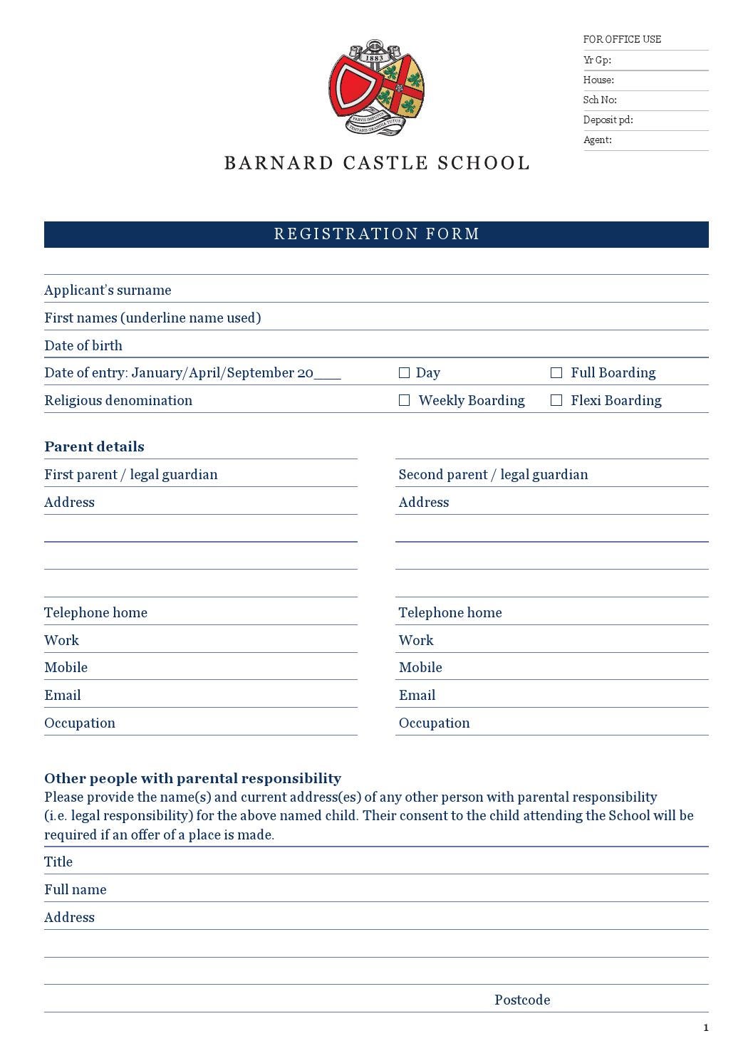 BCS registration form 2016 by Barnard Castle School - Issuu