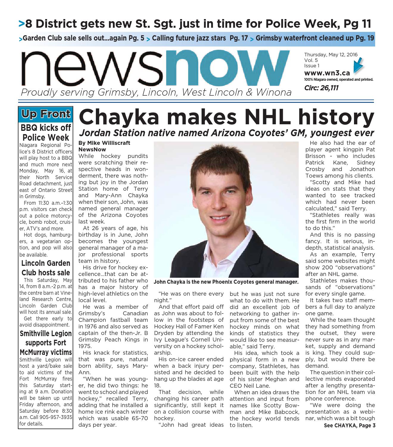 newsnow Niagara e-edition May 12 2016 by newsnow Niagara - Issuu