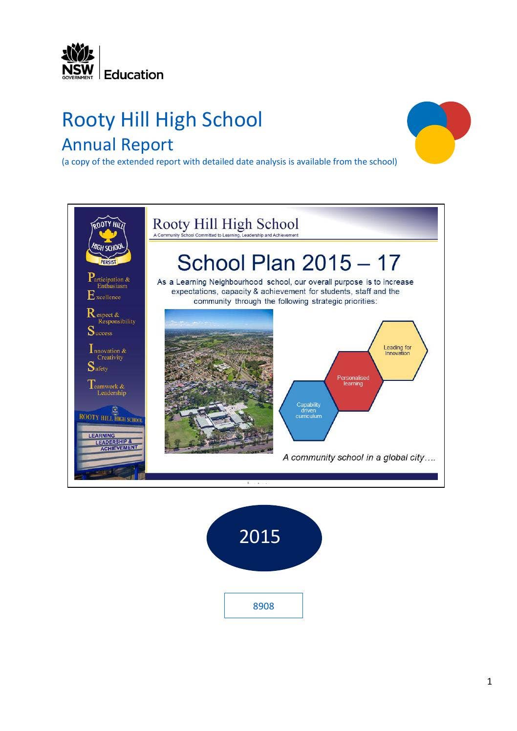 Rooty Hill HS 8908 ASR 2015 by Rooty Hill High School - Issuu