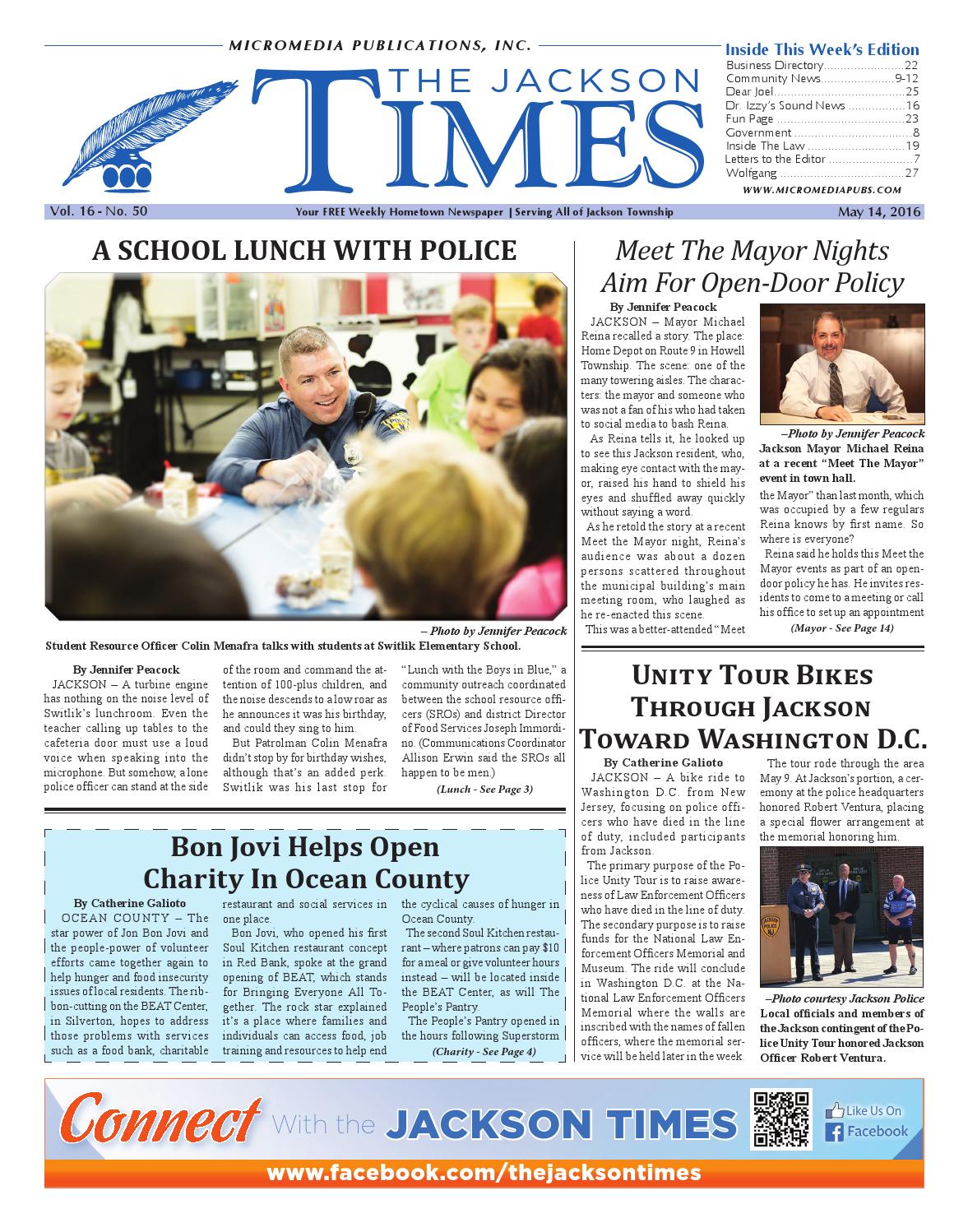 2016-05-14 - The Jackson Times by Jersey Shore Online - Issuu