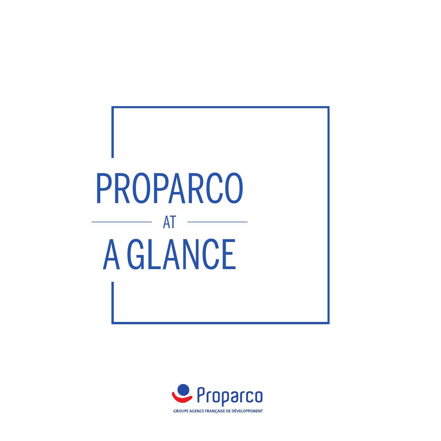 Proparco at a glance - 2016 by Agence Française de Développement - Issuu