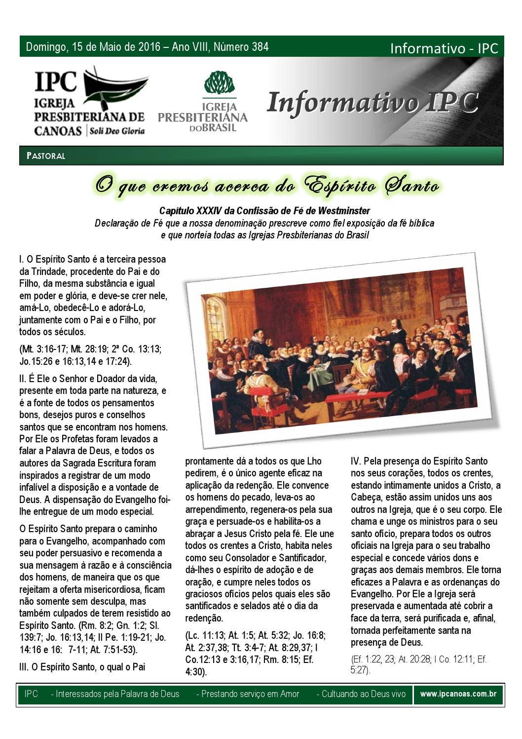 Informativo ipc 384 by IGREJA PRESBITERIANA - Issuu