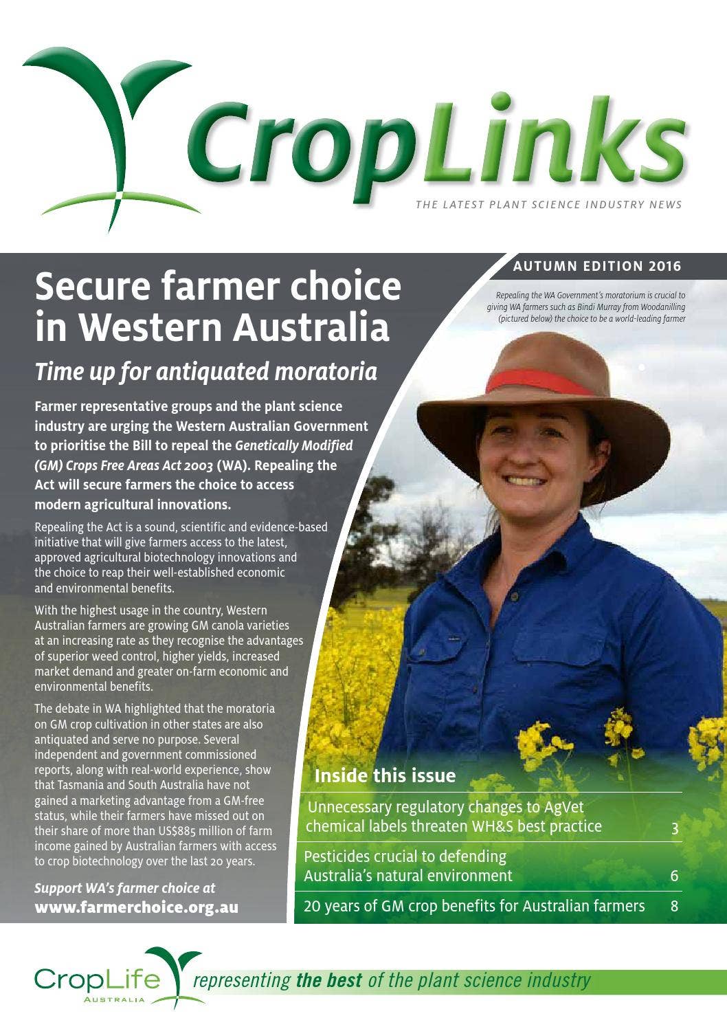 CropLinks Autumn 2016 by CropLife Australia - Issuu