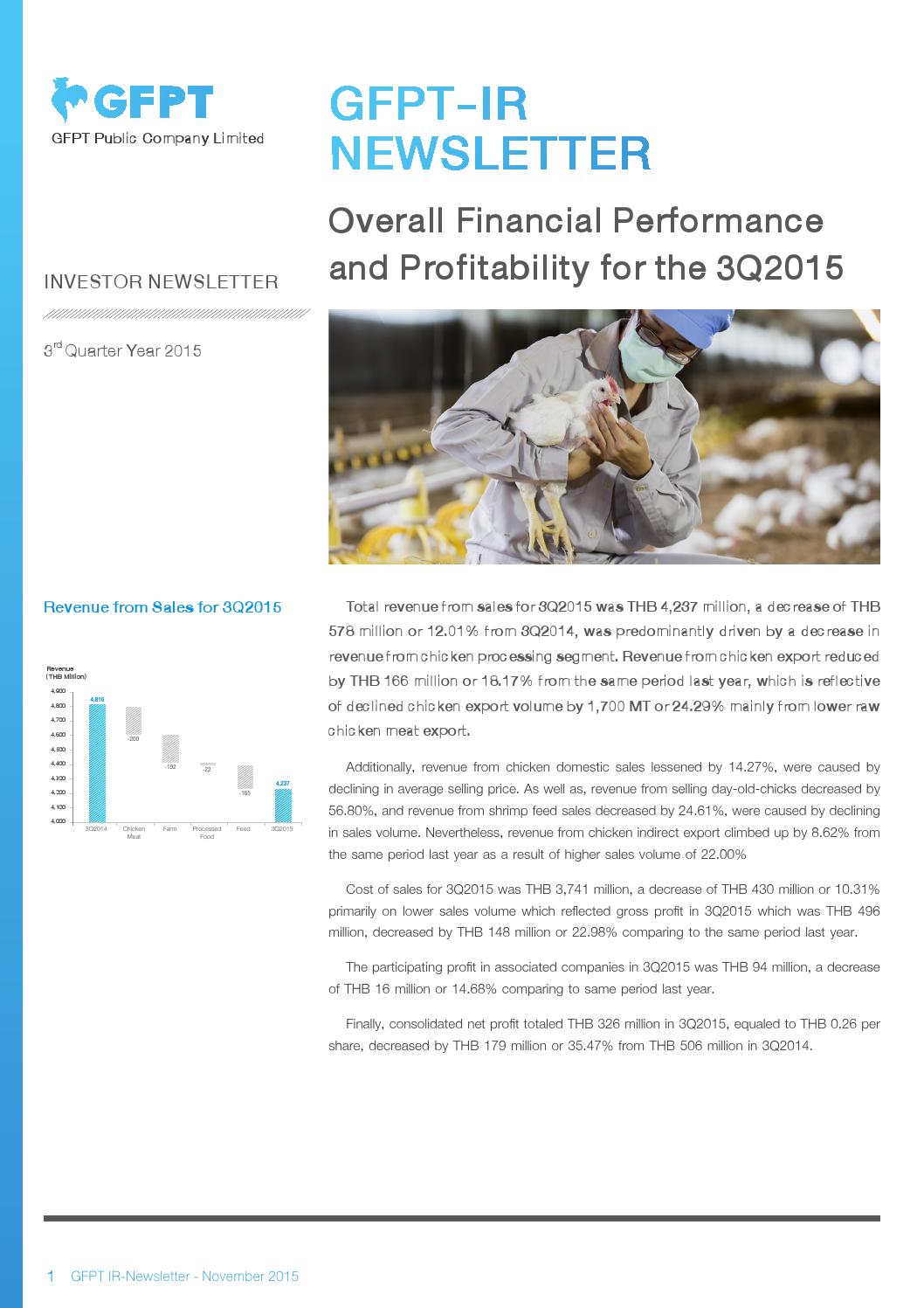 Gfpt ir newsletter q3 2015 en by IR_GFPT - Issuu