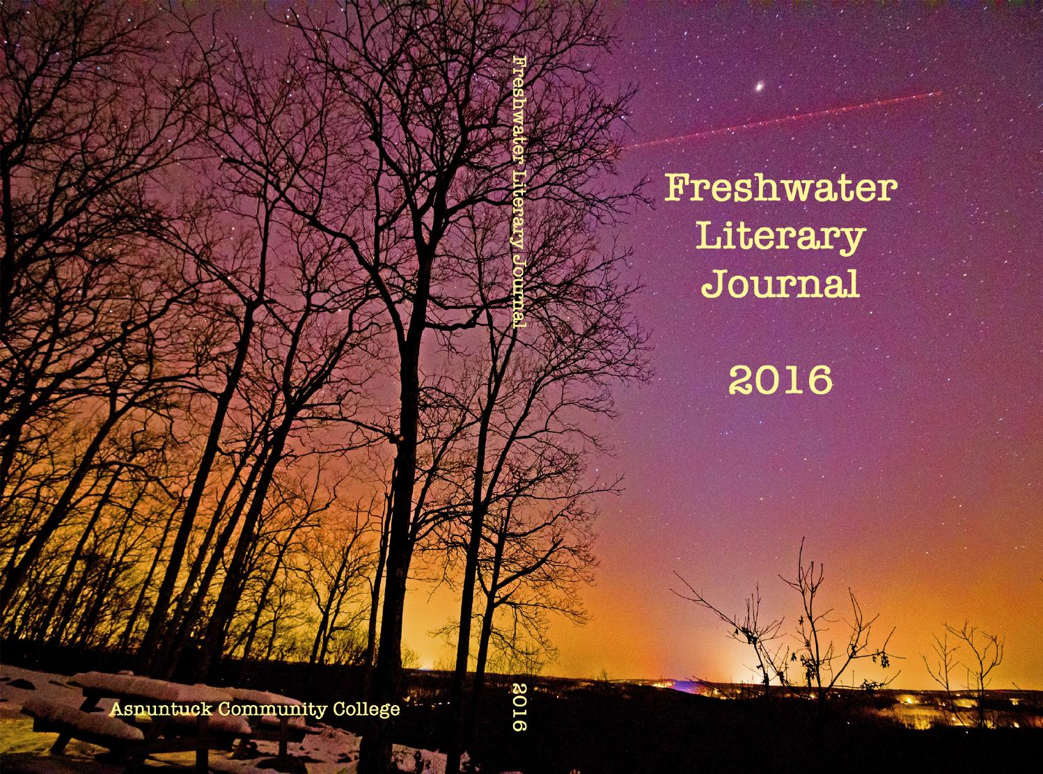 Freshwater Literary Journal 2016 Cover by Freshwater Literary Journal ...