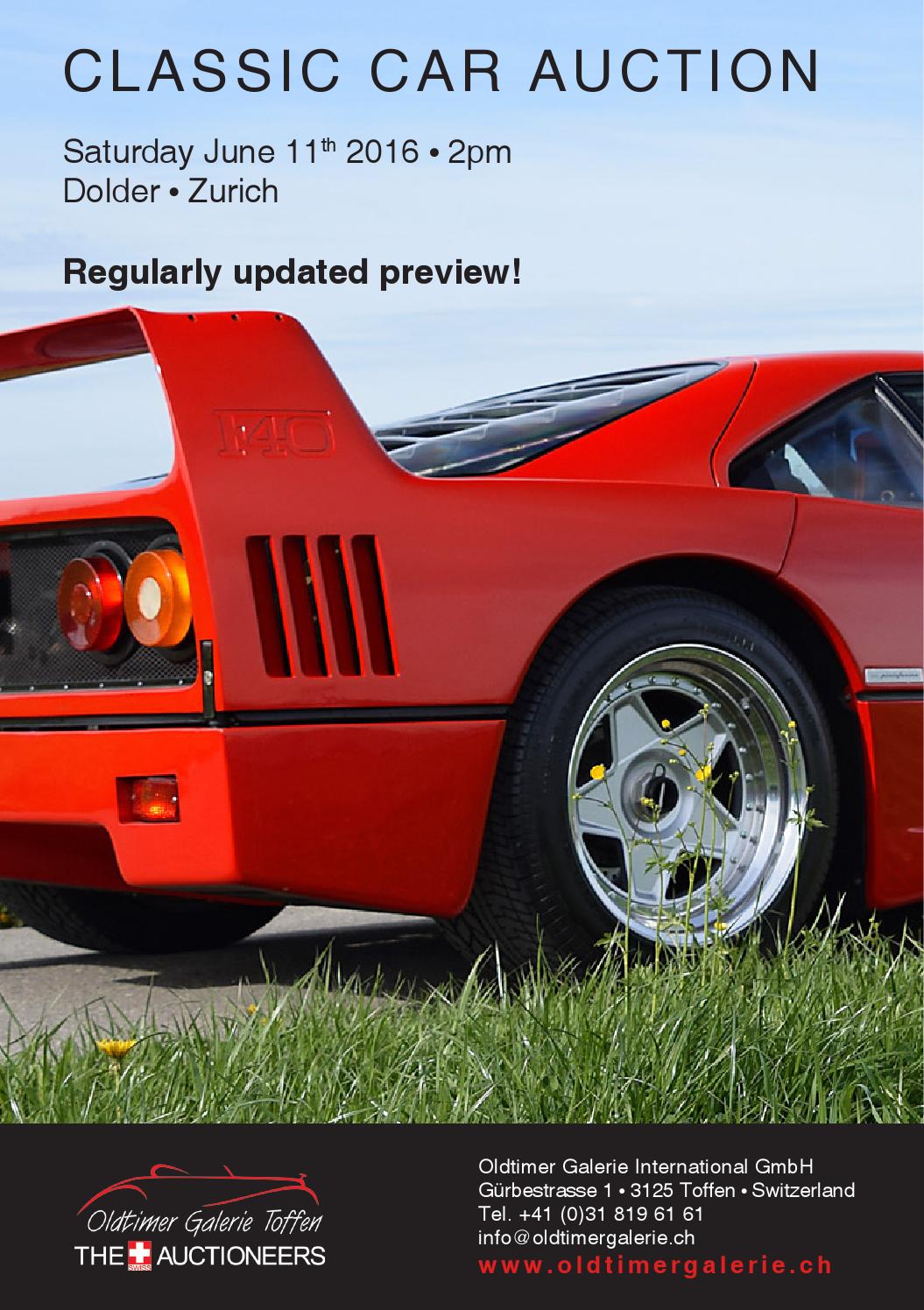 CLASSIC CAR AUCTION - Preview by Oldtimer Galerie International GmbH ...