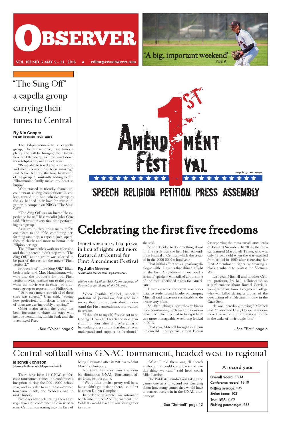 CWU The Observer Issue 5 Spring 2016 by CWU Observer - Issuu