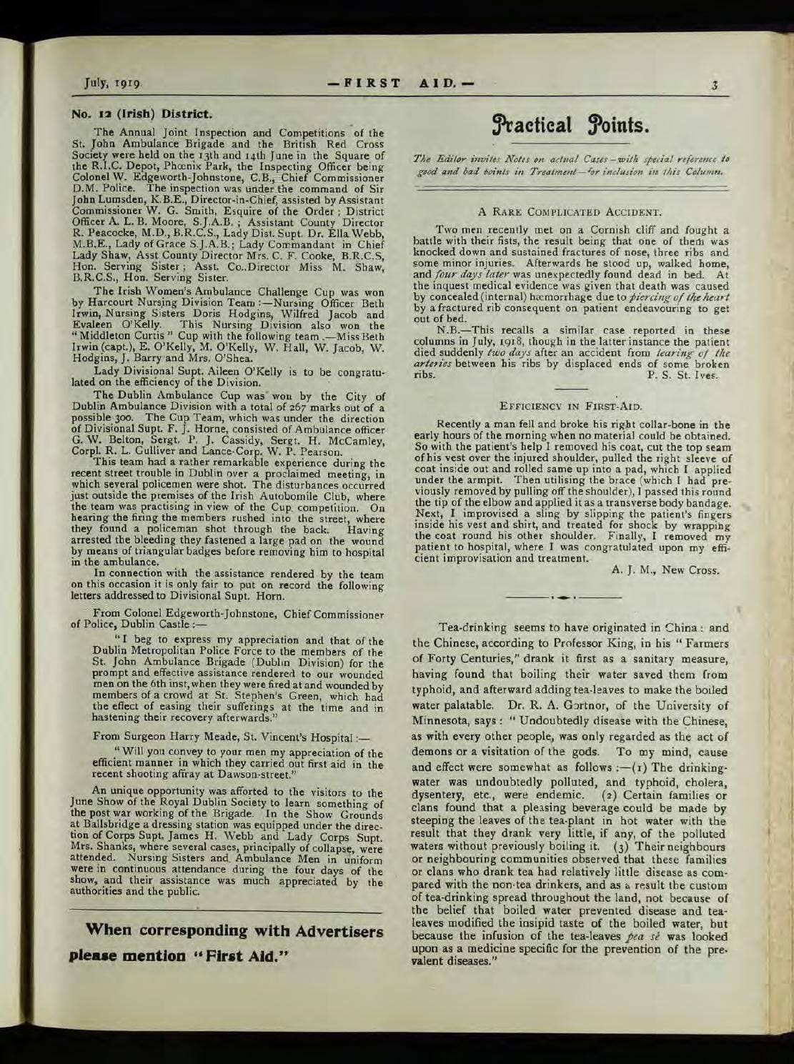 First Aid Journal 1918 - 1920 by Museum of the Order of St John - Issuu