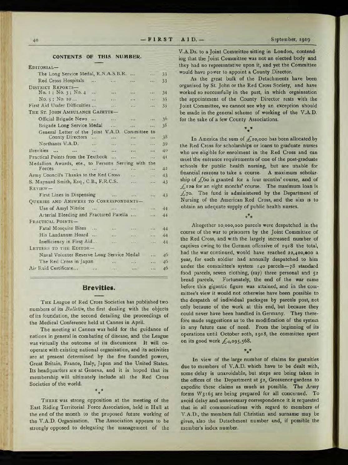 First Aid Journal 1918 - 1920 by Museum of the Order of St John - Issuu