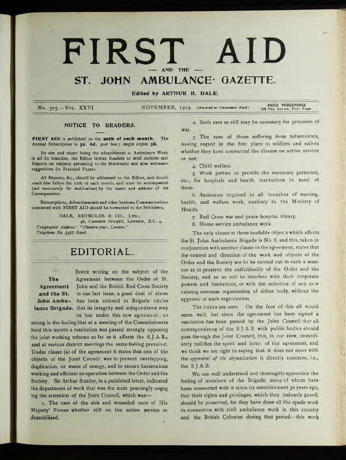First Aid Journal 1918 - 1920 by Museum of the Order of St John - Issuu