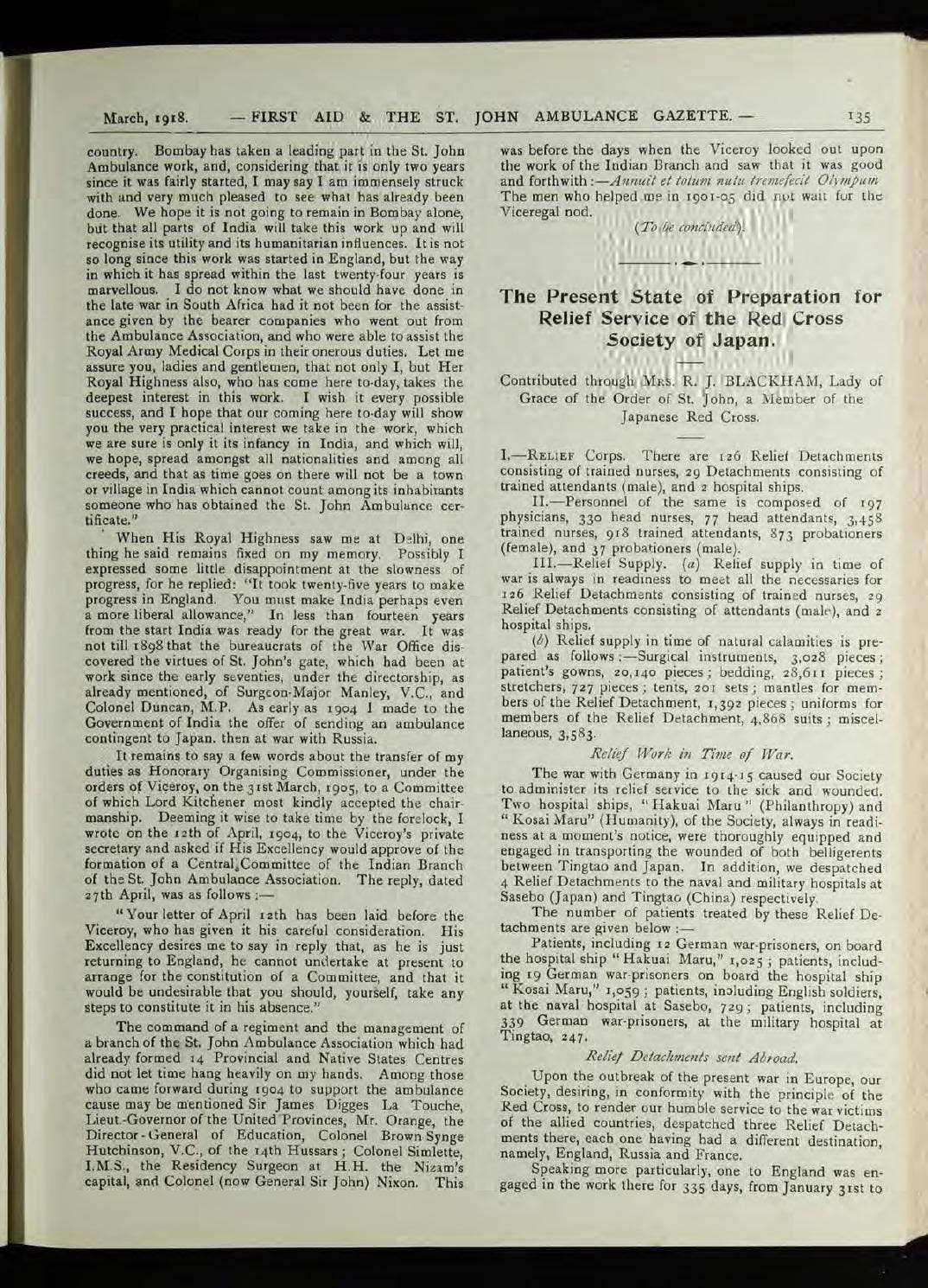 First Aid Journal 1918 - 1920 by Museum of the Order of St John - Issuu