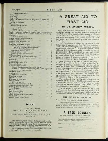 First Aid Journal 1918 - 1920 by Museum of the Order of St John - Issuu