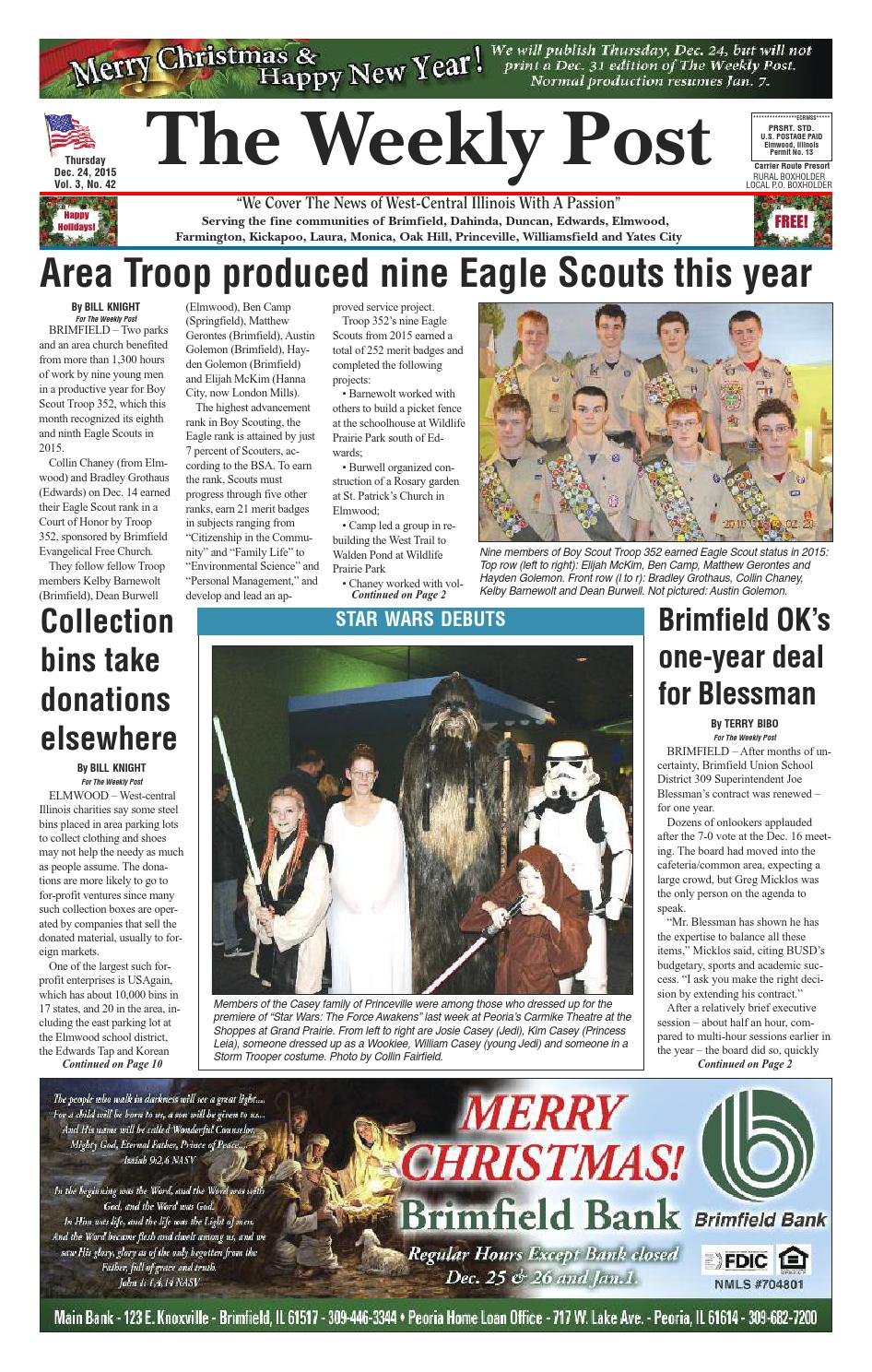 The Weekly Post 12/24/15 by The Weekly Post - Issuu