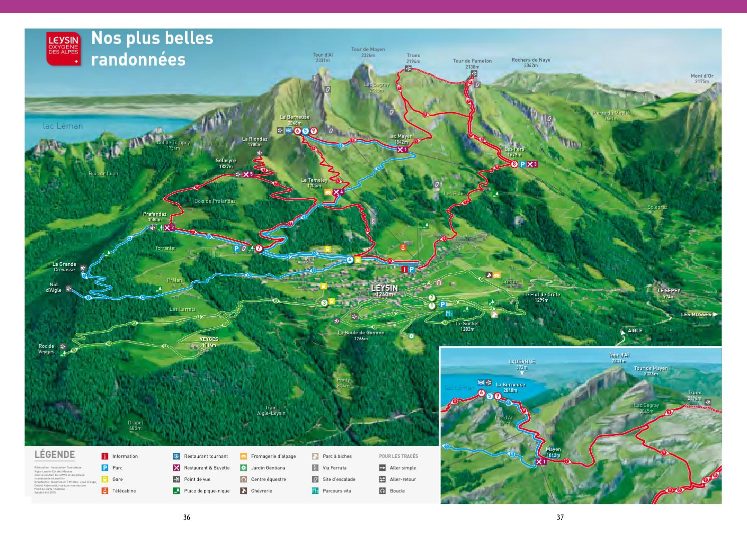 Leysin pratique Eté 2016 by Région du Léman, Lake Geneva Region ...