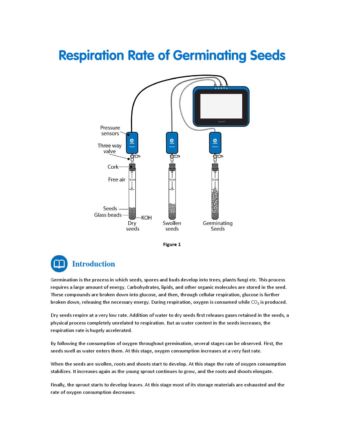Respiration rate of germinating seeds by Fourier Education - Issuu