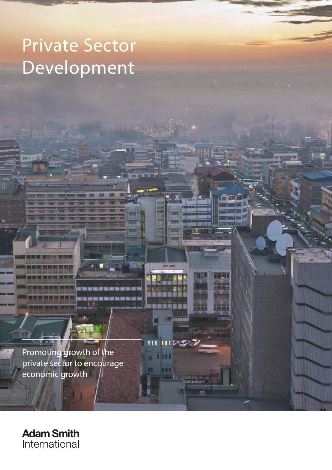 Private Sector Development brochure by Adam Smith International - Issuu