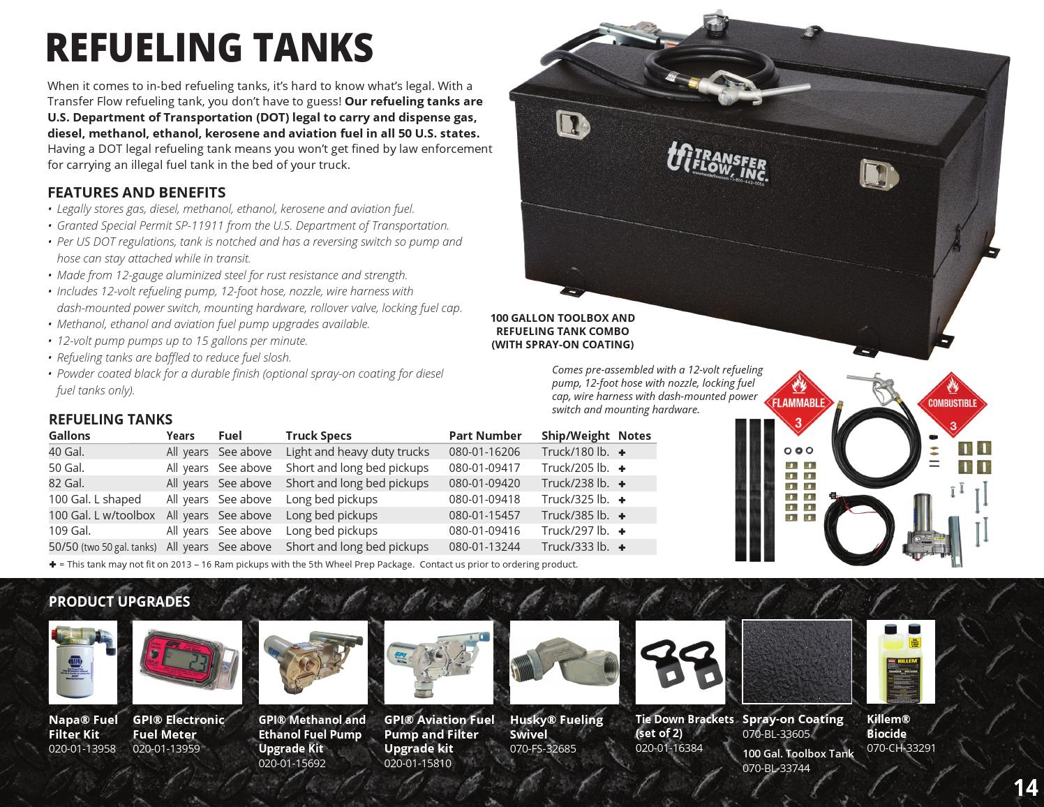 Transfer Flow's Aftermarket Fuel Tank Systems - 2016 Catalog by ...
