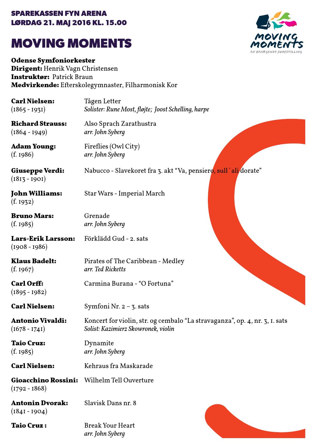 Moving moments - 21. maj 2016 by Odense Symfoniorkester - Issuu