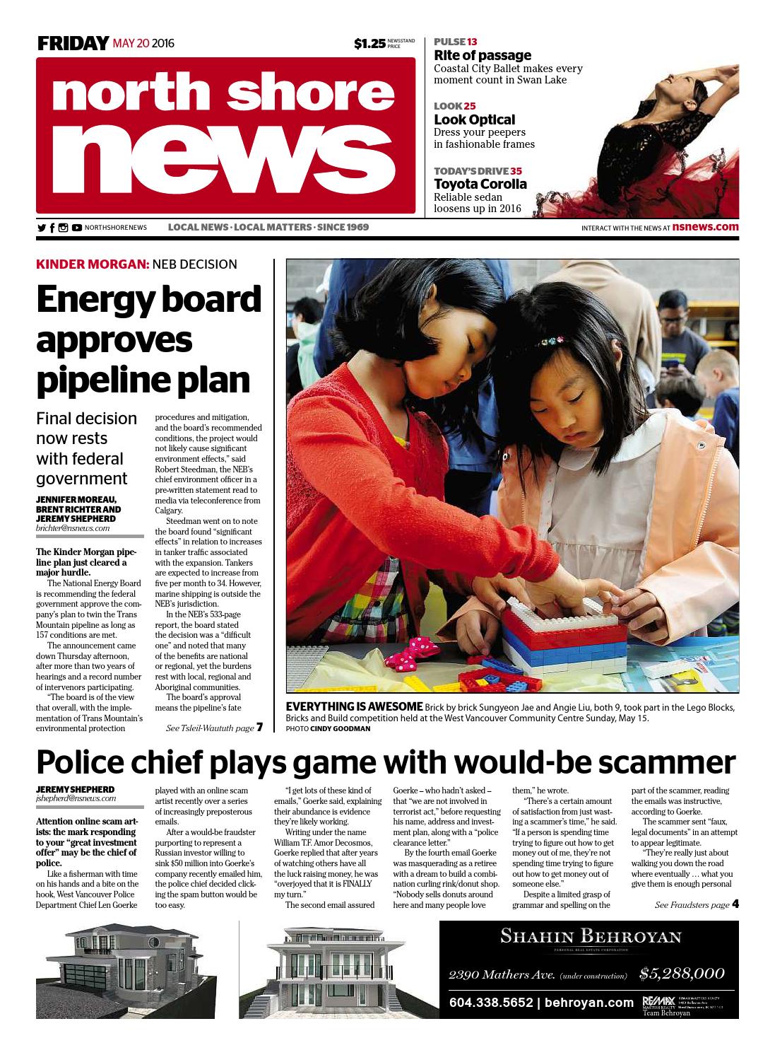 North Shore News May 20 2016 by North Shore News Features - Issuu