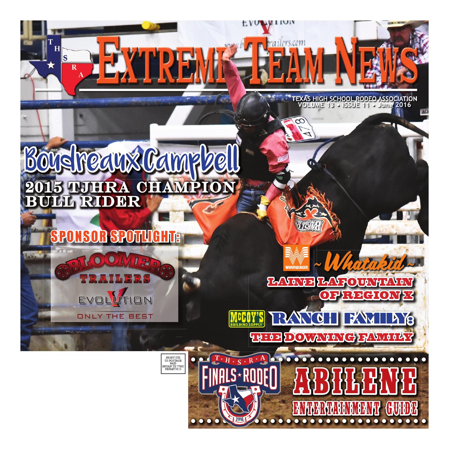 June 2016 Extreme Team News, Official News of Texas High School and ...