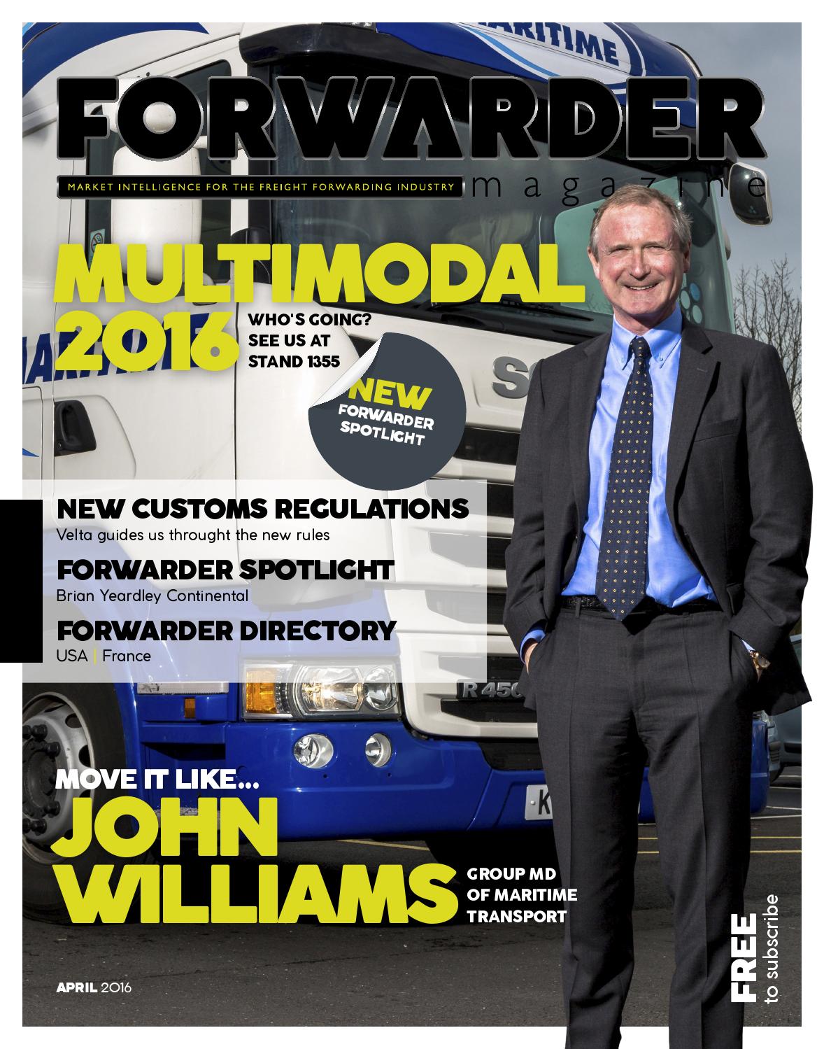 FORWARDER magazine April 2016 'Multimodal' by Freight Solutions - Issuu
