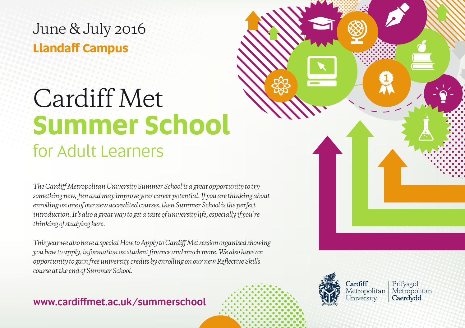 Widening Access Summer School Brochure 2016 by Cardiff Metropolitan ...