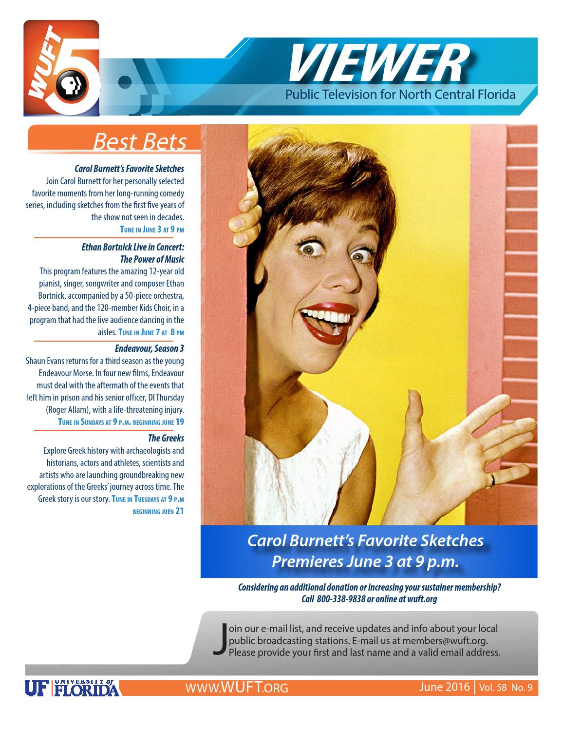 WUFT TV Viewer Guide - June 2016 by UF CJC - Issuu