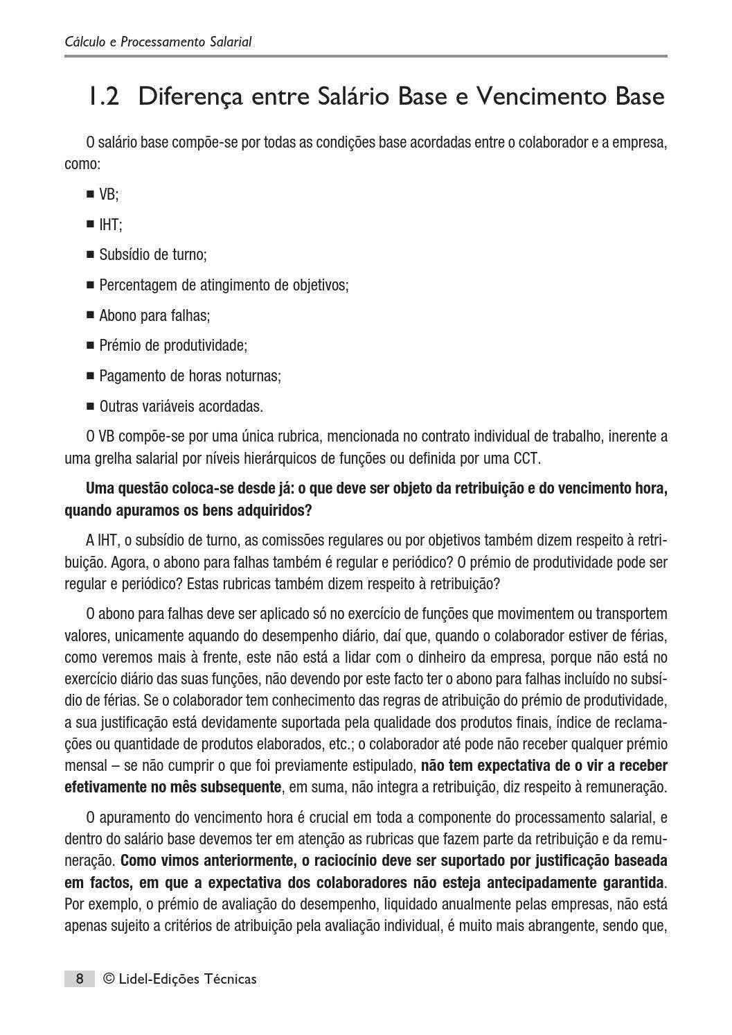 Cálculo e Processamento Salarial (4ª ed.) by Grupo Lidel - Issuu