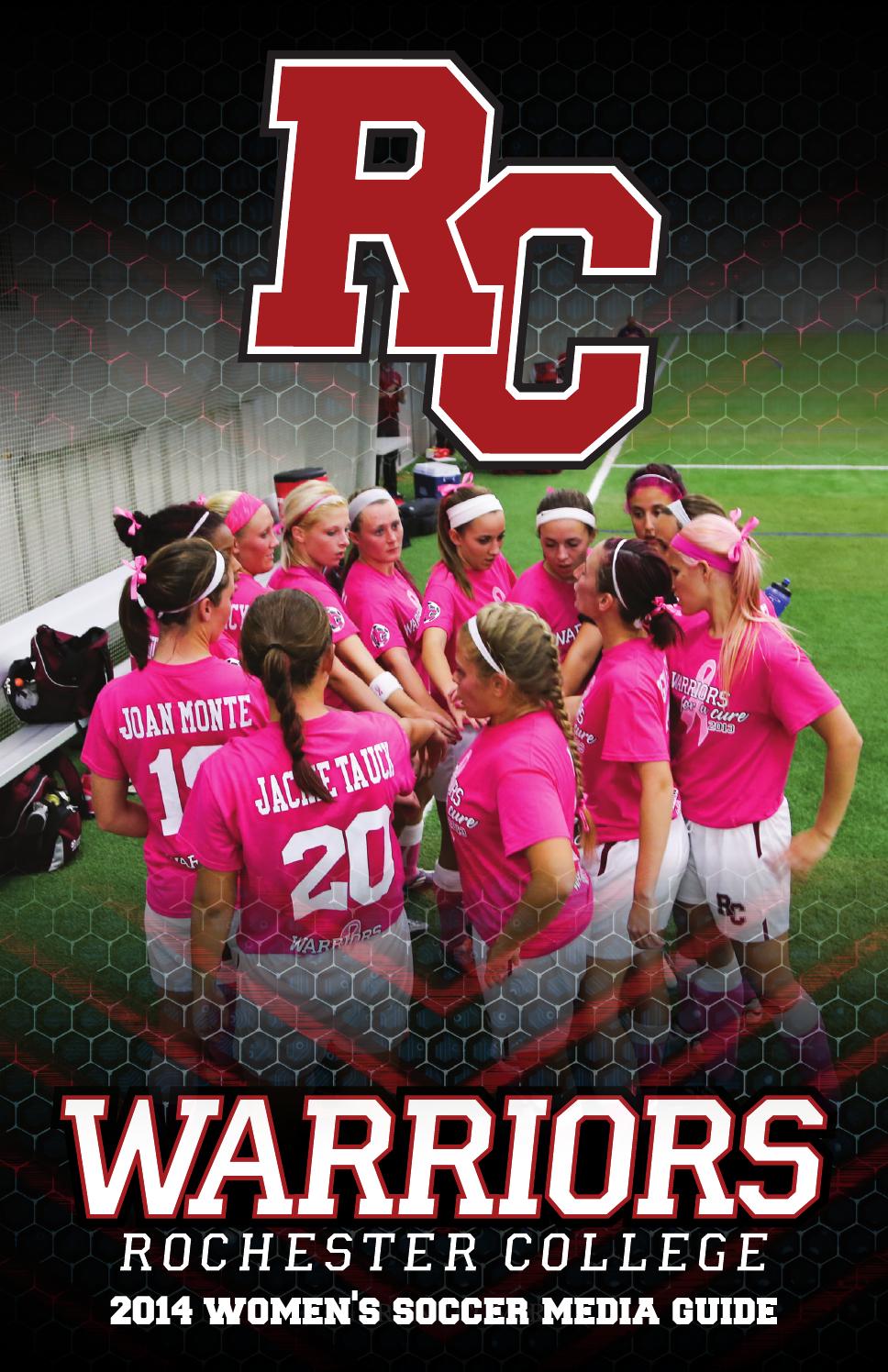 Rochester College Women's Soccer Media Guide 2014 by Rochester University - Issuu
