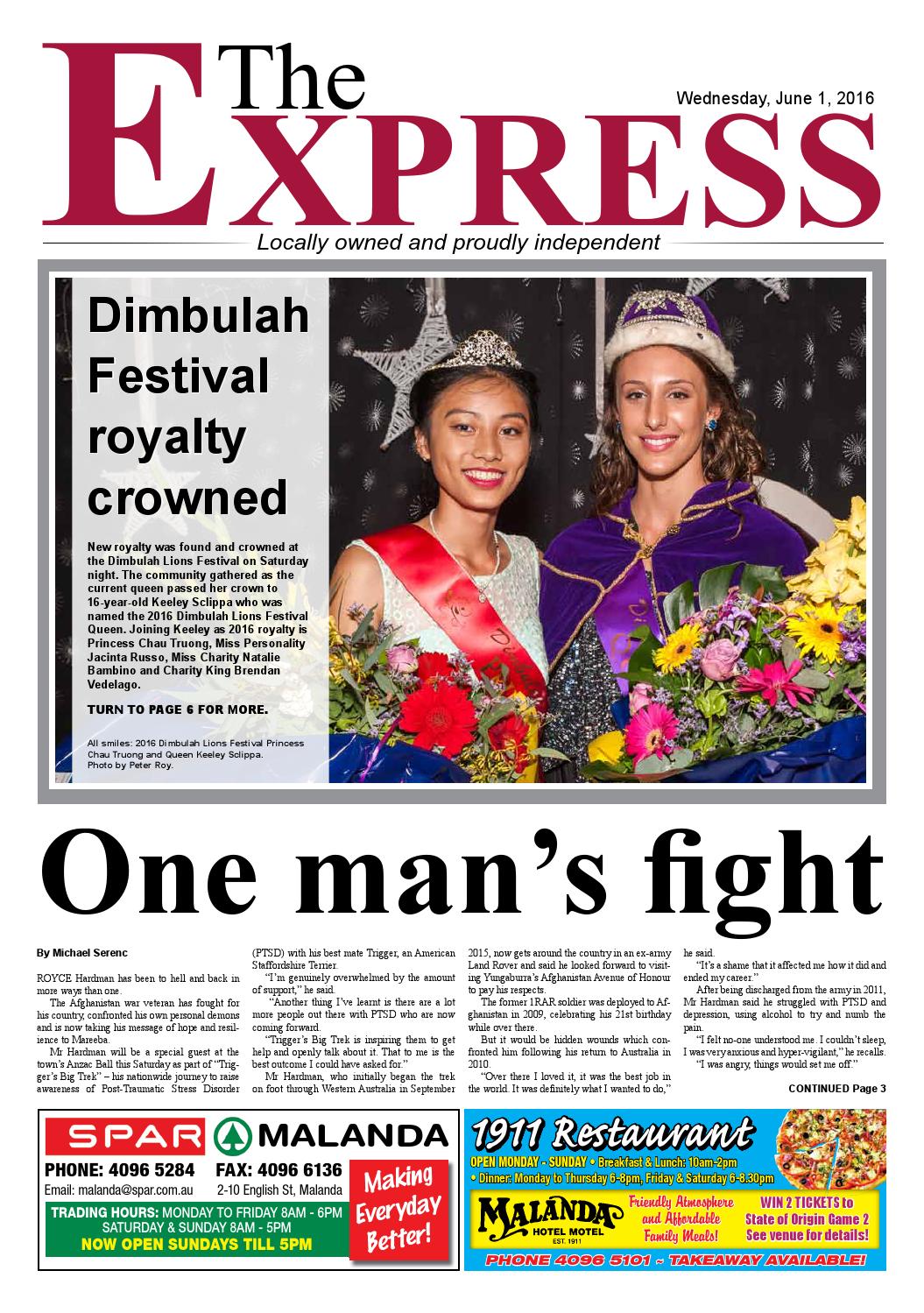 The Express Newspaper 1st June 2016 by Carlo Portella - Issuu