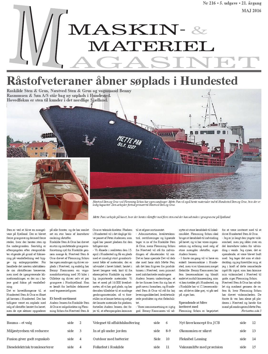MMM MAJ 2016 by Maskin- & Materiel Magasinet - Issuu