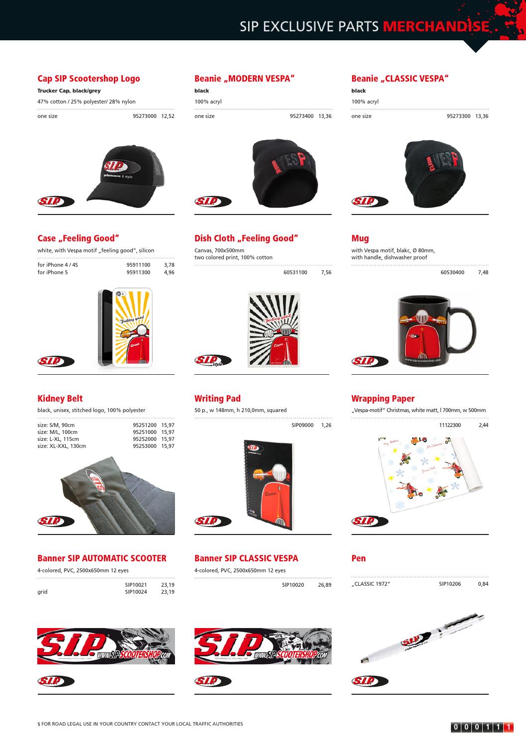 SIP Exclusive Parts Catalogue 2016 by SIP Scootershop GmbH - Issuu