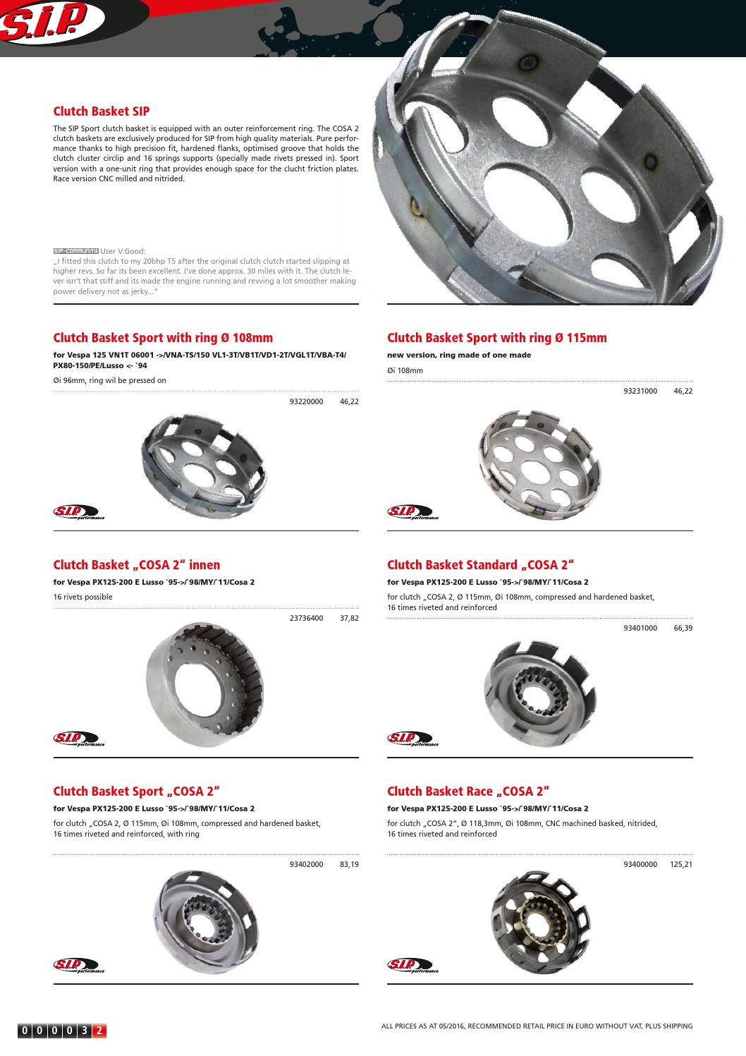 SIP Exclusive Parts Catalogue 2016 by SIP Scootershop GmbH - Issuu
