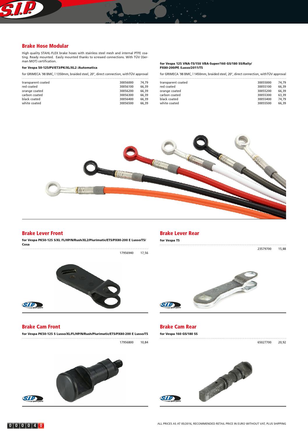 SIP Exclusive Parts Catalogue 2016 by SIP Scootershop GmbH - Issuu