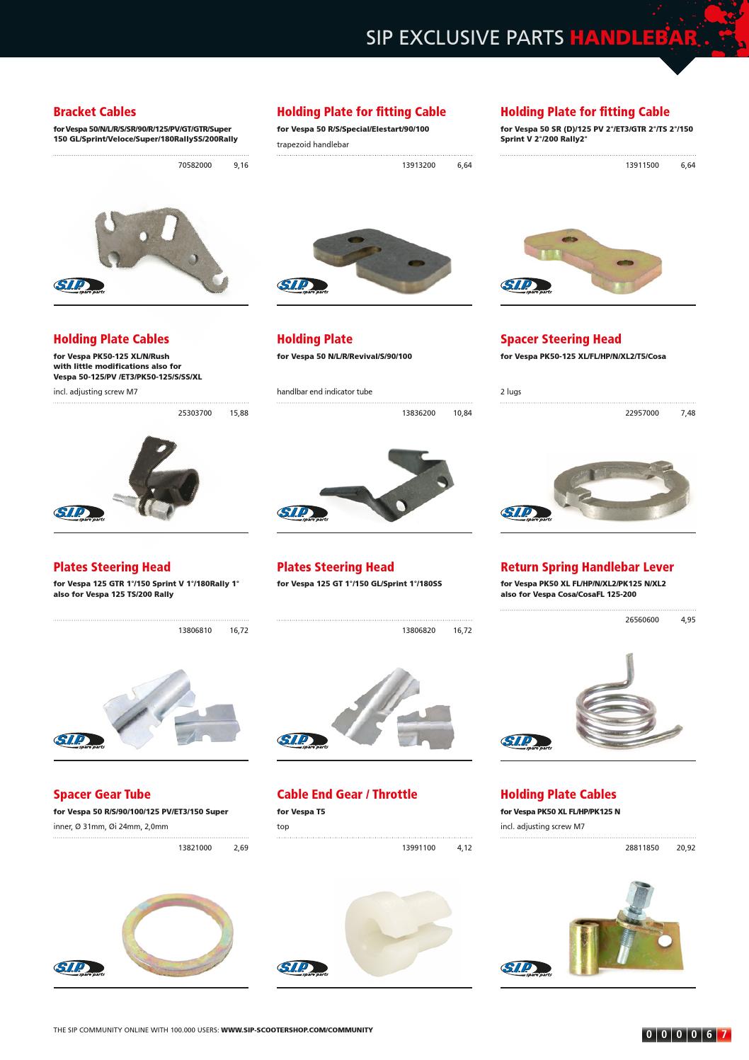 SIP Exclusive Parts Catalogue 2016 by SIP Scootershop GmbH - Issuu