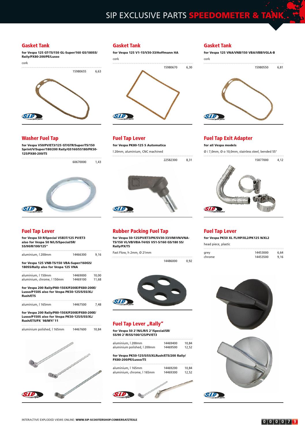 SIP Exclusive Parts Catalogue 2016 by SIP Scootershop GmbH - Issuu