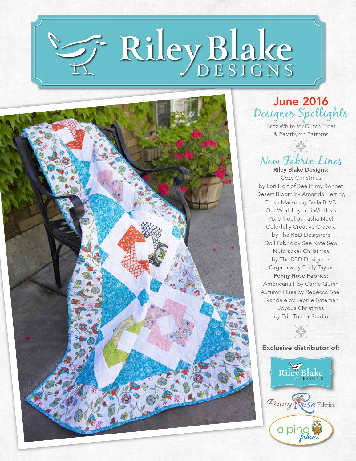 Riley Blake Designs June 2016 Consumer Monthly Mailer by Riley Blake ...