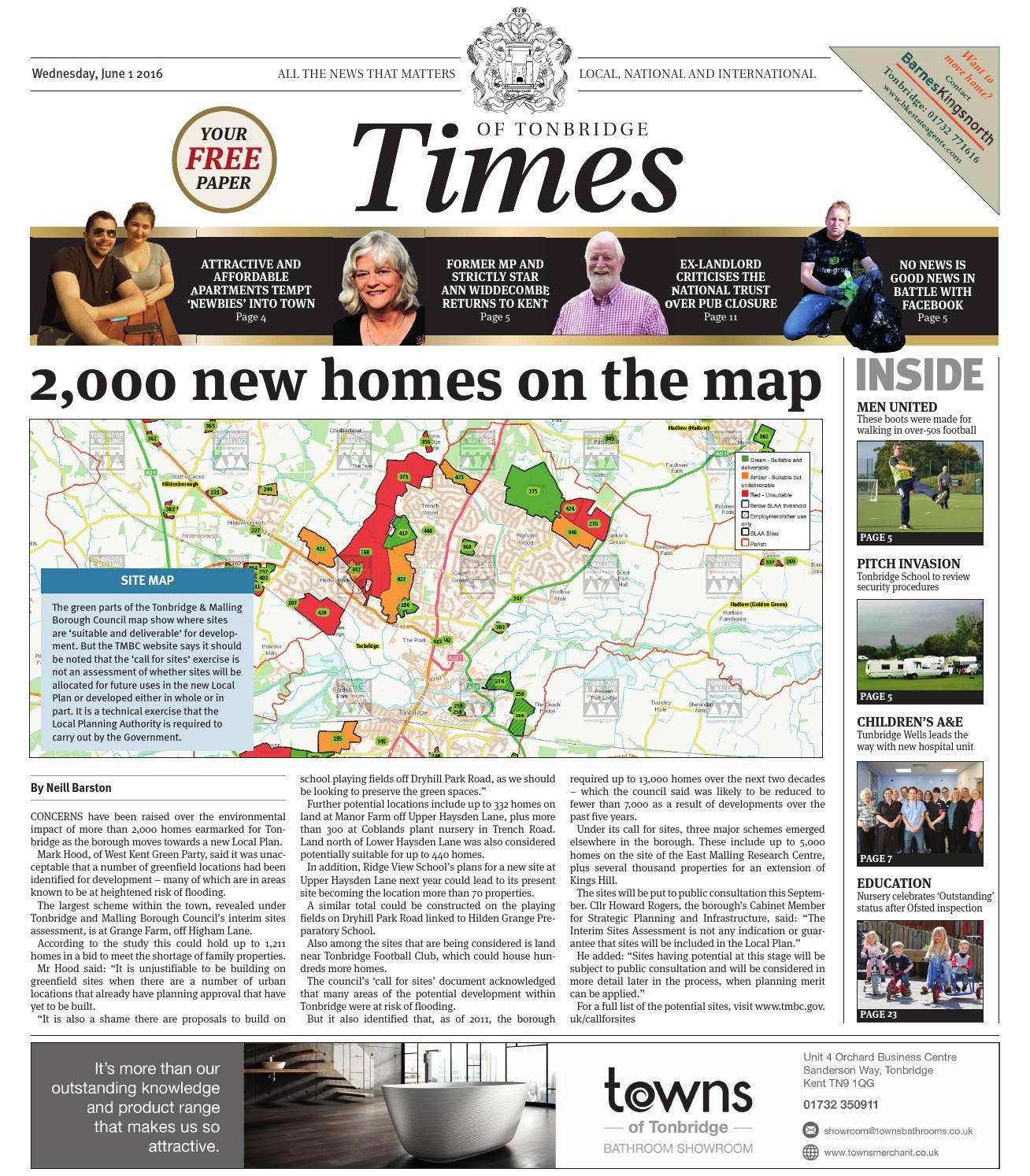 Times of Tonbridge 1st June 2016 by One Media - Issuu