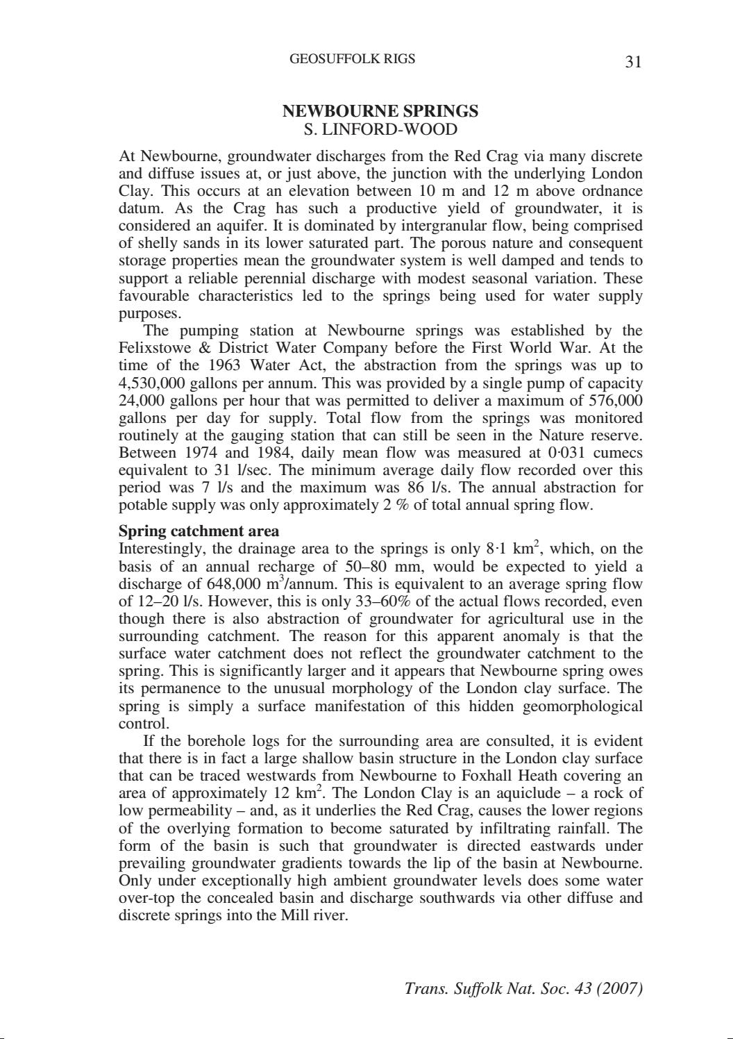 NEWBOURNE SPRINGS by Suffolk Naturalists' Society - Issuu