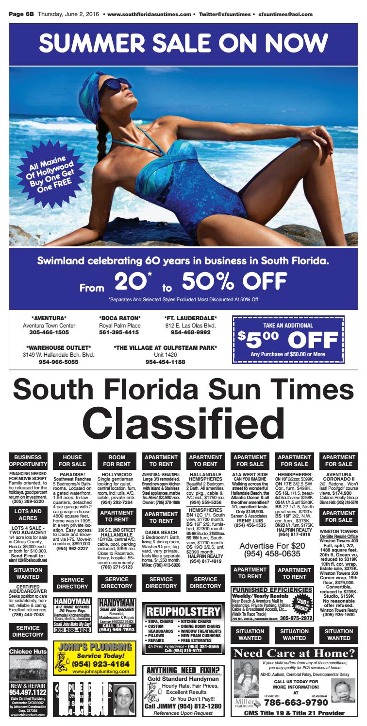 Sun Times Issue 06 02 16 by The South Florida Sun Times Newspaper - Issuu