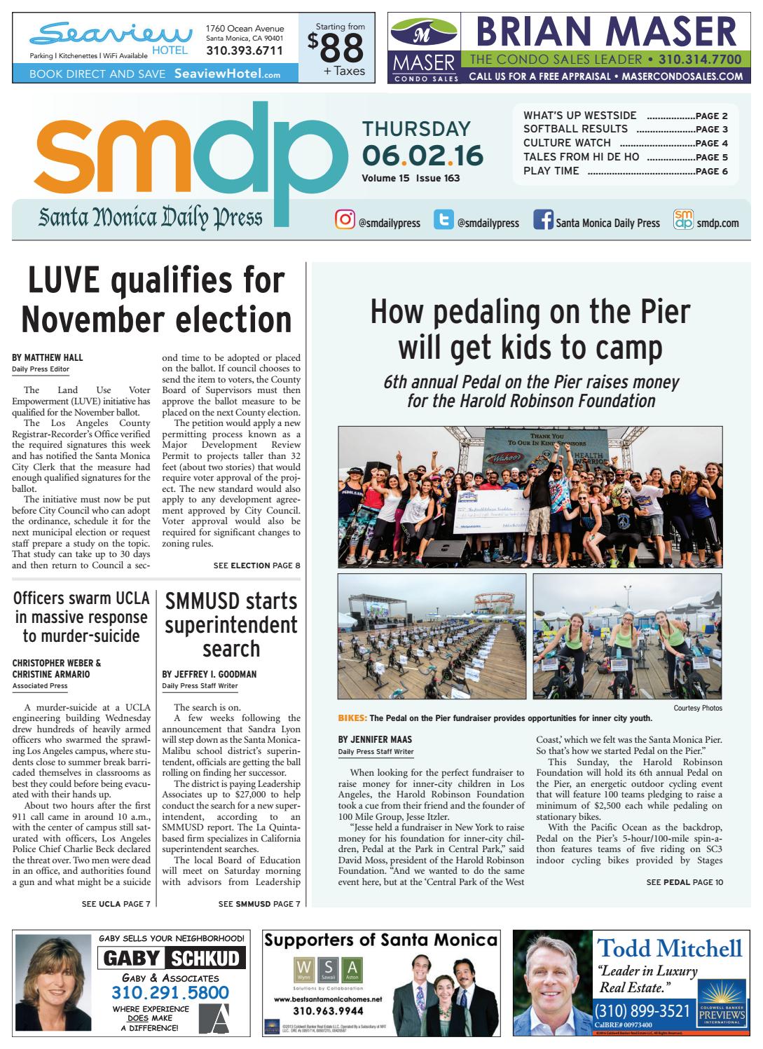 Santa Monica Daily Press, June 2, 2016 by Santa Monica Daily Press - Issuu